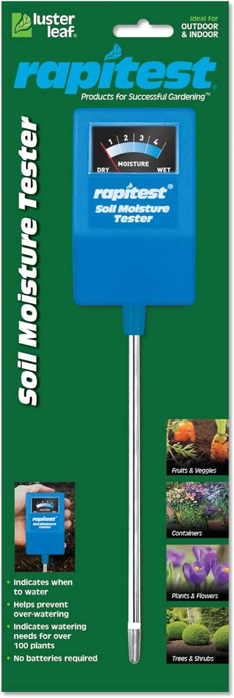 Luster Leaf 1810 Meter Rapitest Soil Moisture Tester Pack Of 1