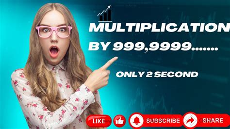 Multiplication By 99999999 Short Trick Fast Calculation Youtube