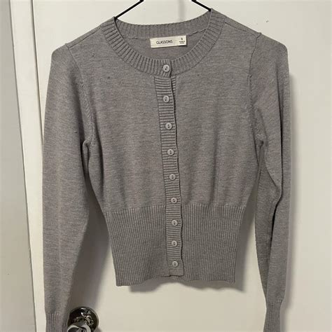 Grey Cardigan Cardigan Glassons Depop