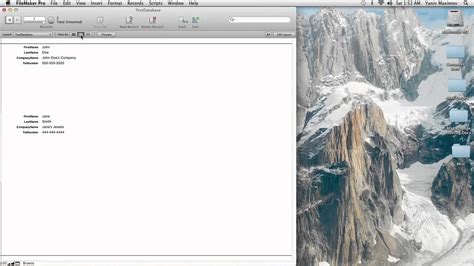 Creating A Simple Database Using Filemaker Pro 11 Youtube