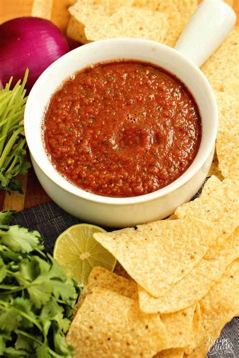 Easy Blender Salsa Recipe Diary Of A Recipe Collector