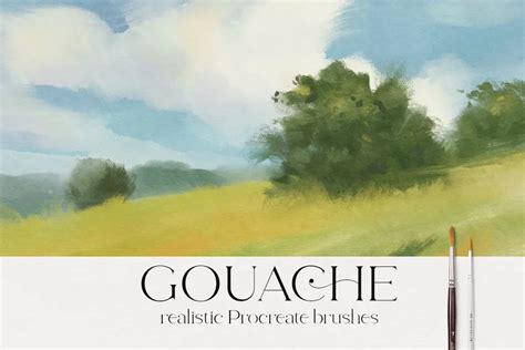 แนะนำ 10 Gouache Procreate Brush เก๋ๆ สไตล์บรัชหัวแปรง Designil