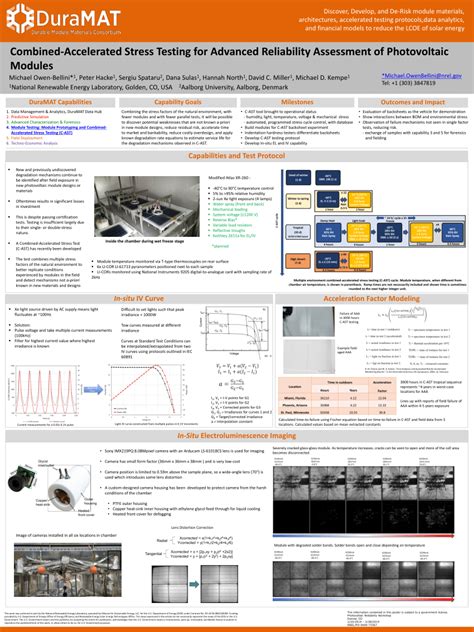 Pdf Combined Accelerated Stress Testing For Advanced Reliability Assessment Of Photovoltaic