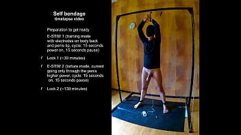 Timelapse Self Bondage Video Using An Electronic Timlock And E Stim About Hours Male XNXX