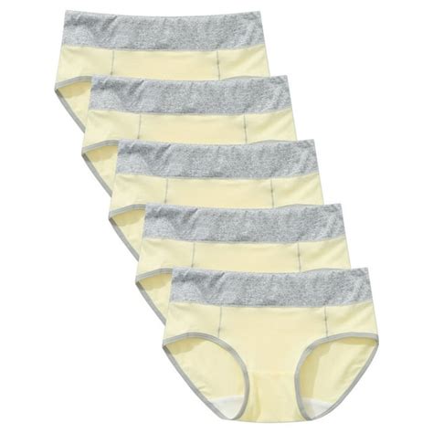 Floleo Clearance Women Solid Color Patchwork Briefs Panties Underwear