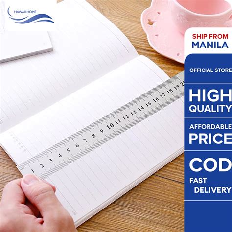 Hawaii Home Metal Ruler Metric Rule Precision Double Sided Measuring