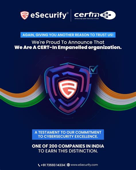 Cybersecurity Certin Esecurify Dataprotection Indiacybersecurity Securewithus