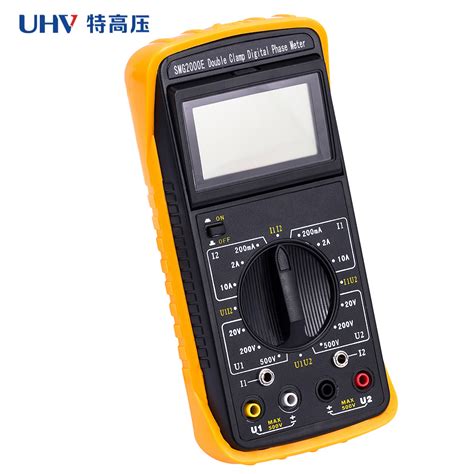 Smg2000e Multi Function Double Clamp Digital Phase Angle Meter Clamp