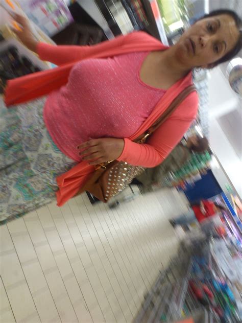 Oblivious Mother Large Ripe Hard Nipples Through Her Clothing At The