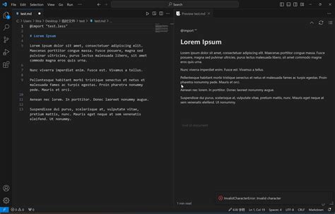 [bug] 使用` import`语句导入自己的` less`样式表时遇到异常 · issue 1823 · shd101wyy