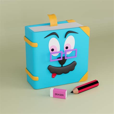 Premium Photo Book 3d Rendered