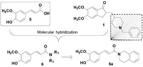 Design Strategy For The New Series Of Ferulic Acid Donepezil Hybrids 6 Download Scientific