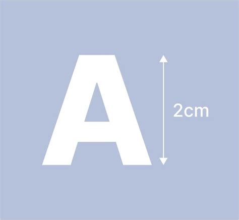Letter Stickers Plakletters Stickervellen Set Wit Cm Hoog Geschikt Voor Bol