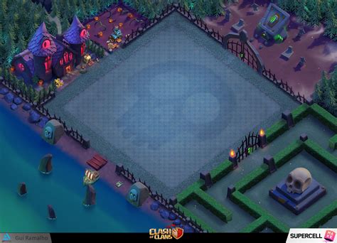 没有入选但依旧惊艳的部落冲突万圣节场景皮肤第十四弹 恐怖村庄场景皮肤 哔哩哔哩