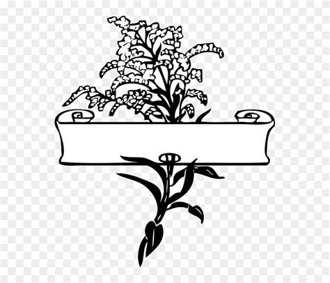 Fancy Corner Scroll Clip Art Wedding Flower Clip Art Png