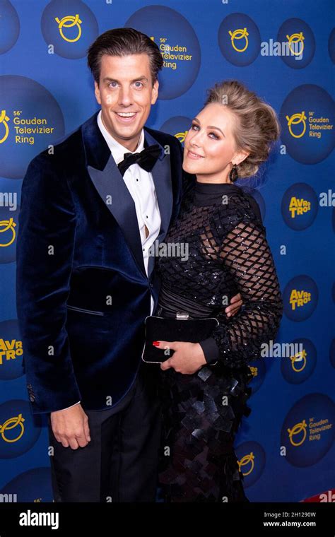 Rob Kemps With His Wife Miriam Swinkels Attending The 56th Televizier