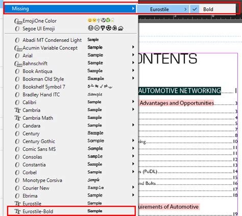 Solved Indesign Missing Fonts That Are Installed Adobe Community
