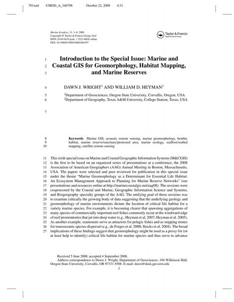 Introduction To The Special Issue Marine And Coastal Gis For