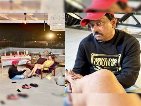 Ram Gopal Varma ने ओलांडल्या सर्व मर्यादा अभिनेत्रीचे पाय पकडून Kiss