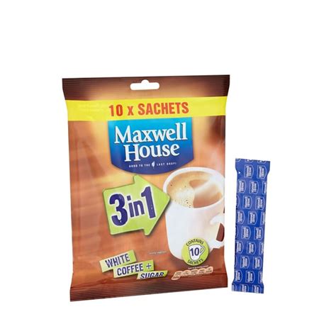 Maxwell House 3 In 1 White Coffee Sugar 10 Sachets X14 Home Bargains