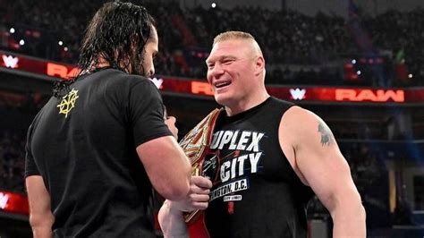 WWE News Seth Rollins Breaks Character And Praises Brock Lesnar