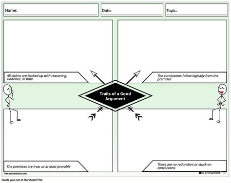 Debatný Pracovný List Farebná Krajina 3 Storyboard