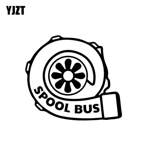 Yjzt 138cm121cm Turbo Spool Bus Boost Vinyl Decal Car Sticker Drift