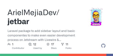 Github Arielmejiadev Jetbar Laravel Package To Add Sidebar Layout