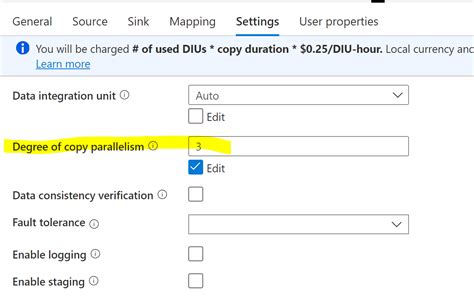 Azure Data Factory Copy Parrallel Copy Microsoft Qanda