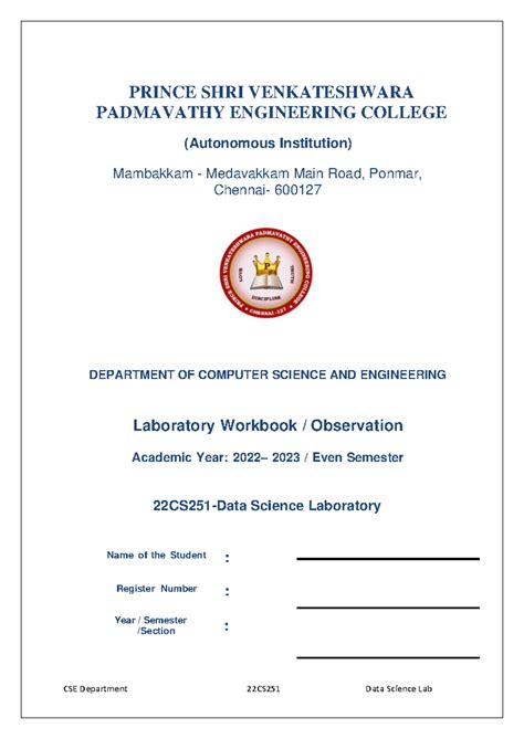Ocs353 Data Science Fundamentals Laboratory Ex No 01 Download