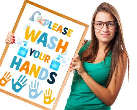 Printable Pdf Wash Your Hands Sign Poster Hand Sanitizer Sign Washin