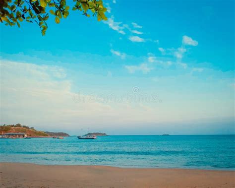 Summer Day Light Colored Sand In The Beach Stock Image Image Of