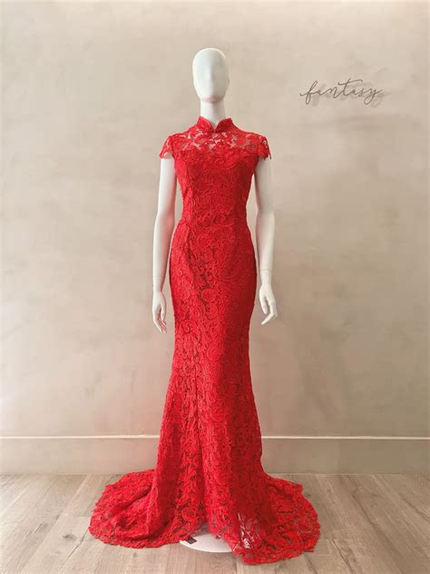 中式類旗袍紅色晚禮服 Fantasy范特囍手工婚紗。台南婚紗推薦、台南自助婚紗、台南婚紗工作室、台南手工禮服、台南婚紗攝影師、台南禮服單租包套