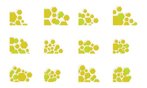 Honeycomb Pattern Corner Set 53576060 Vector Art At Vecteezy
