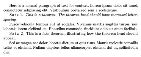 Letterspace Theorem Head “t H E O R E M 1” Perhaps With Amsthm