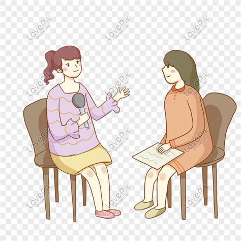 기자들이 인터뷰 한 기자와의 무료 Png 자료 인터뷰 Png 일러스트 무료 다운로드 Lovepik