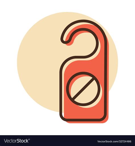 Do Not Disturb Sign Icon Royalty Free Vector Image