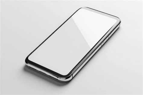Modern Smartphone Mockup On Isolated Background Created With Generative