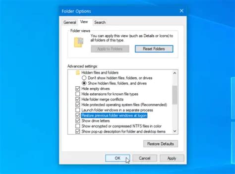 Windows Does Not Remember Window Position And Size