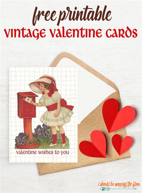 Printable Vintage Valentine Cards