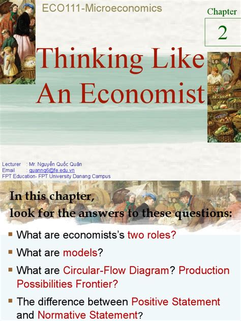 Eco111 Chapter 2 Thinking Like An Economist Pdf Economics Business
