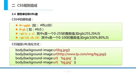 Css简介 Css规则组成 Css使用方法 Css是cascading Style Sheets的英文缩写即层叠样式表 Css文件是一个文本