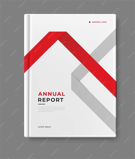 Premium Vector Annual Report Template Cover Book Background