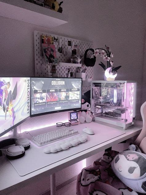 Best 12 Cybercore Pc Setup Clean White Pc Setup Sanrio Fatal Frame Aesthetic Egirl Gamergirl