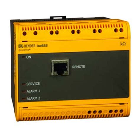Bender Isometer Iso685w D Manual Pdf Download Manualslib