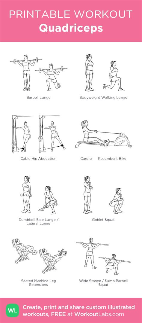 Quadriceps Fitness Body Workout Workout Labs