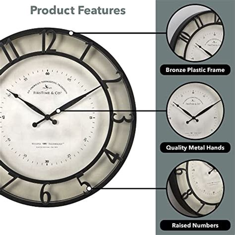 Firstime And Co® Kensington Wall Clock Brown Pricepulse