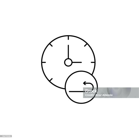 箭頭時間時鐘圖示簡單行圖示的輪廓向量為 Ui 和 Ux網站或移動應用程式向量圖形及更多倒數圖片 倒數 商務 圓形 Istock