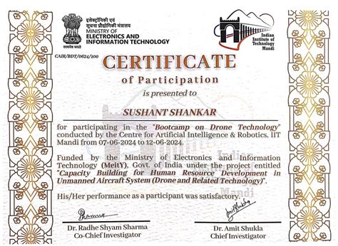 Sushant Shankar On Linkedin Dronetechnology Iitmandi Bootcamp