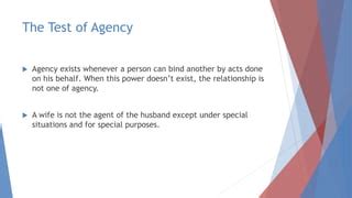 LAW OF AGENCY Pptx